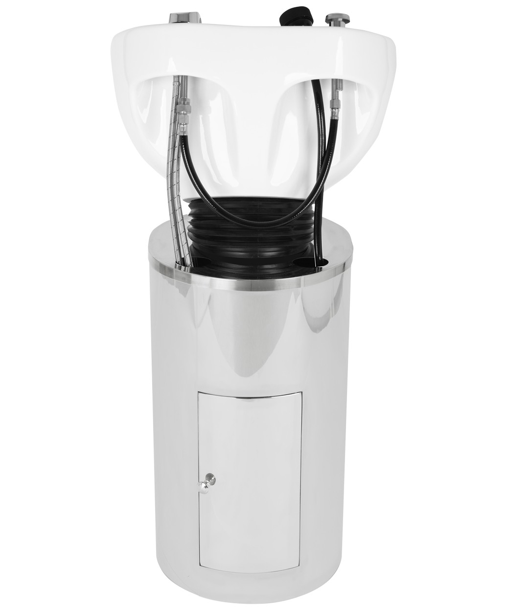 Paris Pedestal Shampoo Unit with Tilting Porcelain Shampoo Bowl Sink ...