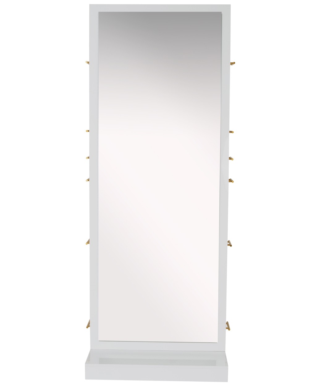 Modena Double Sided Styling Station w/ Full Length Mirror Hidden Wheels ...