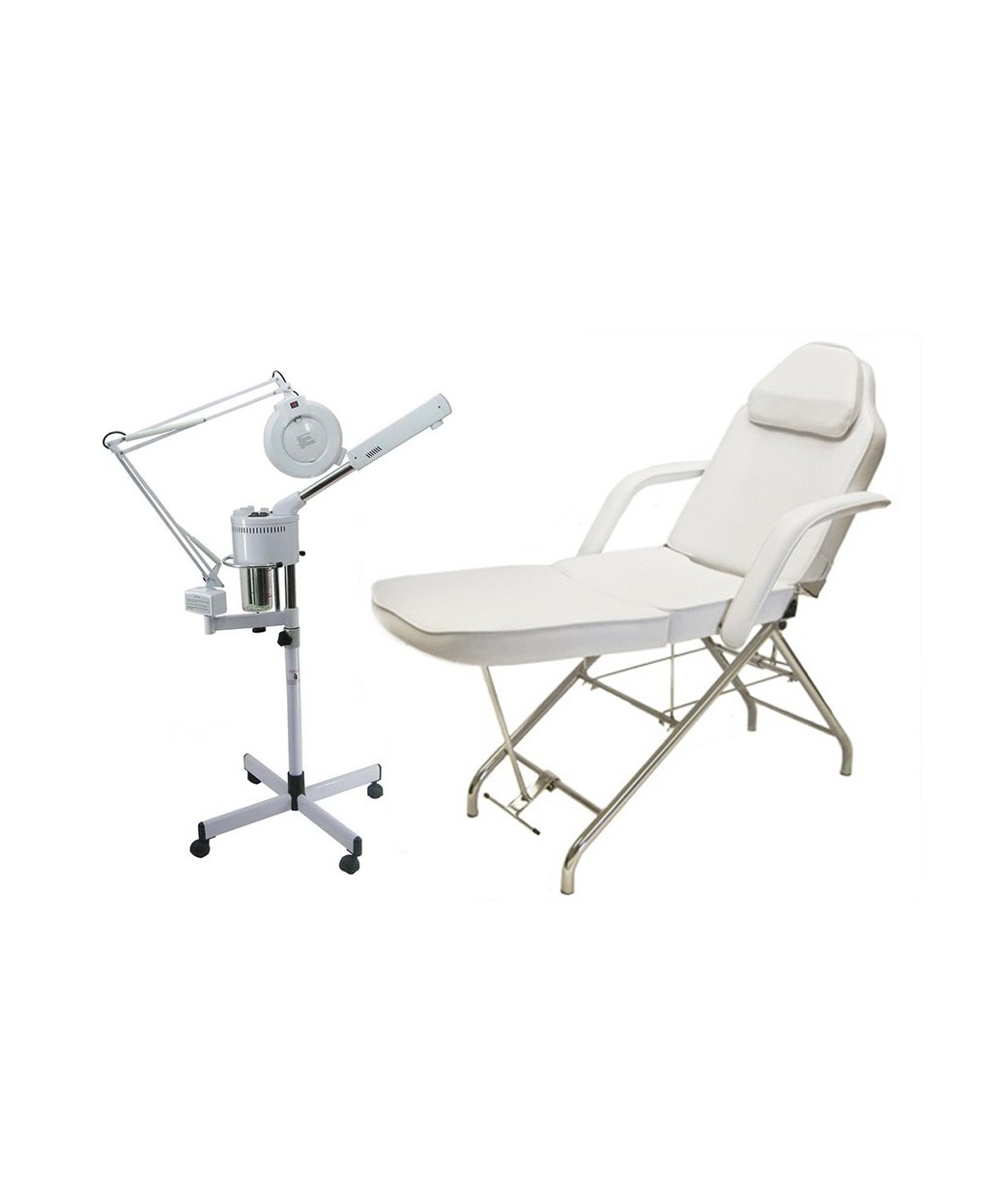 Basic Facial Spa Furniture Package Including Ozone Steamer Mag Lamp and ...