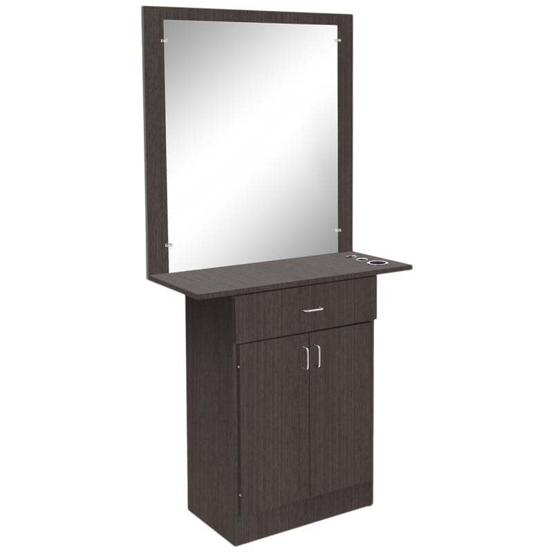 Miami Free-Standing Salon Styling Station with Mirror For Professional ...