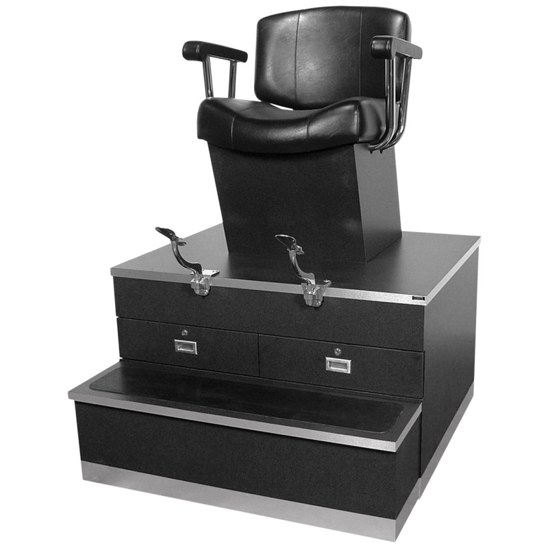 Collins Continental Shoe Shine Stand 9040 Barbershop Shoe Shine Stand w ...