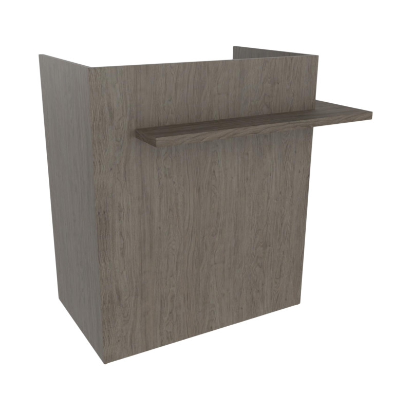 Collins Finley Salon Reception Desk with Ledge E1162 w/ Customer Ledge ...