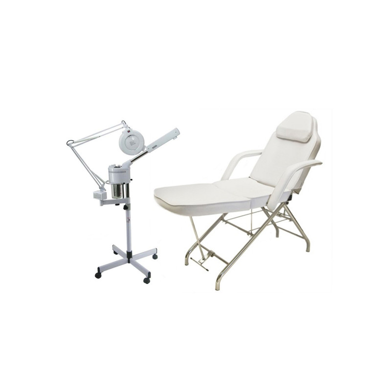 Basic Facial Spa Furniture Package Including Ozone Steamer Mag Lamp and ...