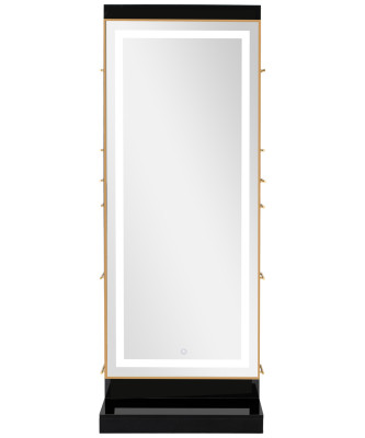 Modena Ultra Double Sided LED Styling Station w/ Full Length LED Mirror ...