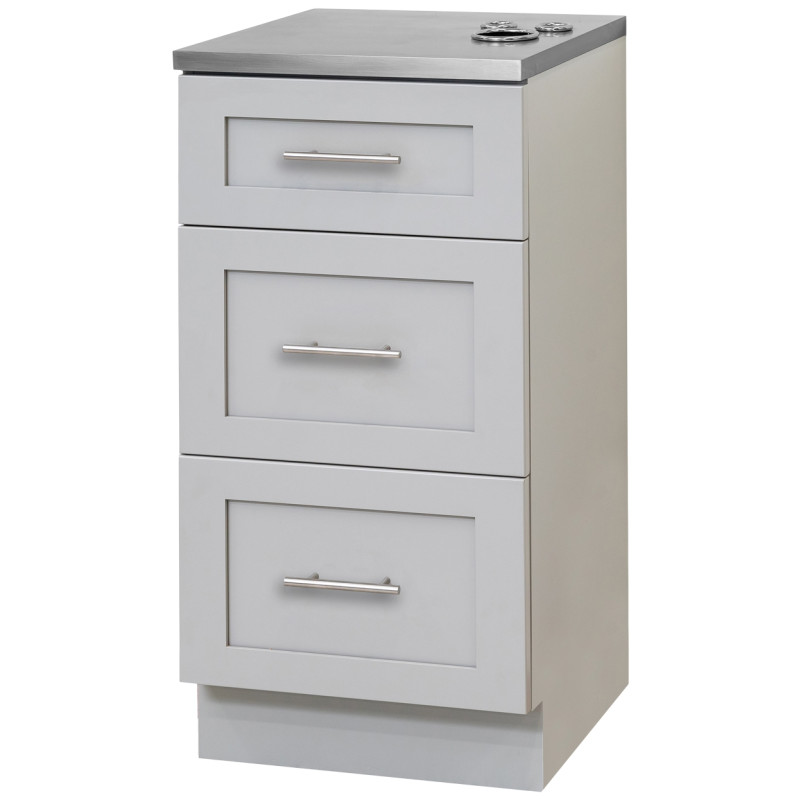 Pibbs 6050 Shaker Salon Styling Station w/ Stone Top and Appliance ...