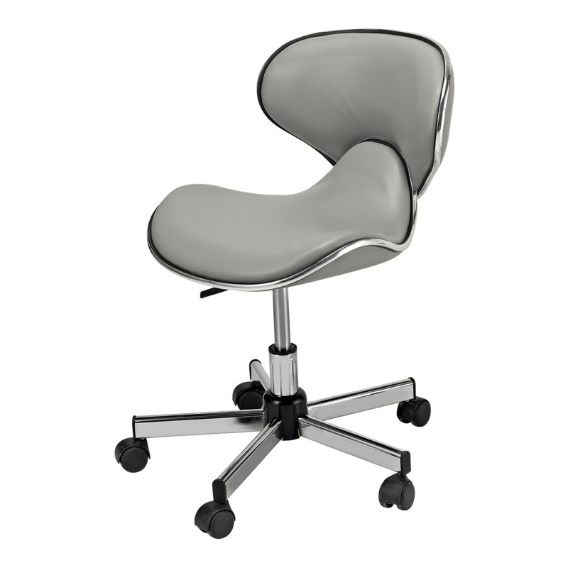 Pibbs Butterfly Pedicure Stool 545 on Durable Casters w/ Padded Seat ...