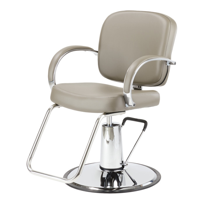 Sylvia European Designed Hydraulic Styling Chair & T-Footrest, Black ...