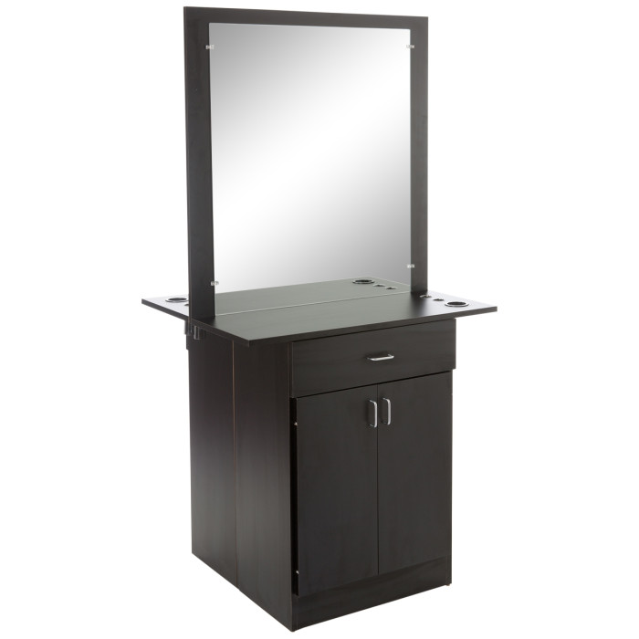 Pibbs Diamond Mirror Double Sided Salon Styling Station 66MIR-B2B w ...