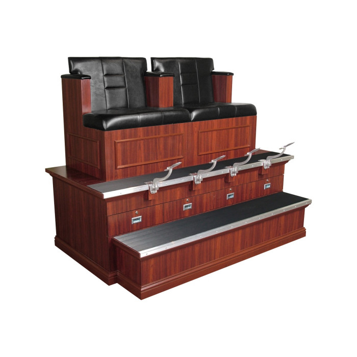 Collins Continental Shoe Shine Stand 9040 Barbershop Shoe Shine Stand w ...