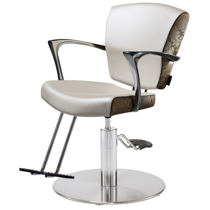 Lexus Salon Styling Chair with Wide Seat, Curved Arms & Lumbar Support ...