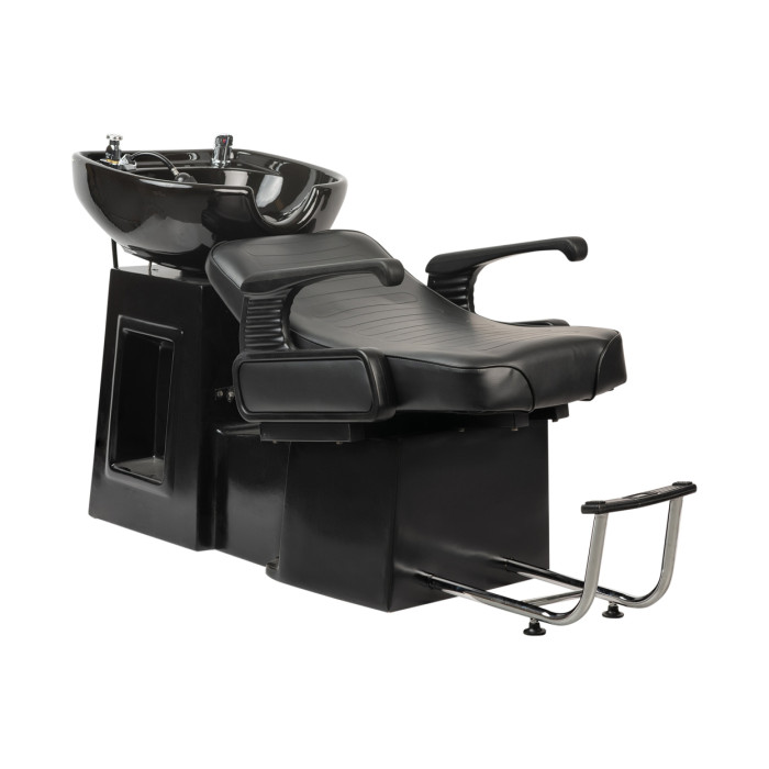 Luna Gold Shampoo Backwash Unit with Tilting Porcelain Shampoo Bowl For ...