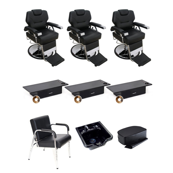 1 Operator Basic Salon Furniture & Equipment Package With Chairs ...