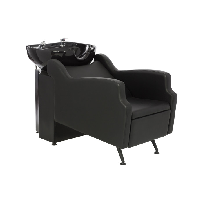 Luna Gold Shampoo Backwash Unit with Tilting Porcelain Shampoo Bowl For ...