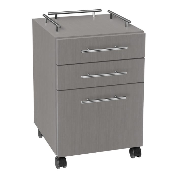 J&A Wood Top Pedicure Cart / Trolley with Wheels Storage and Work Top ...