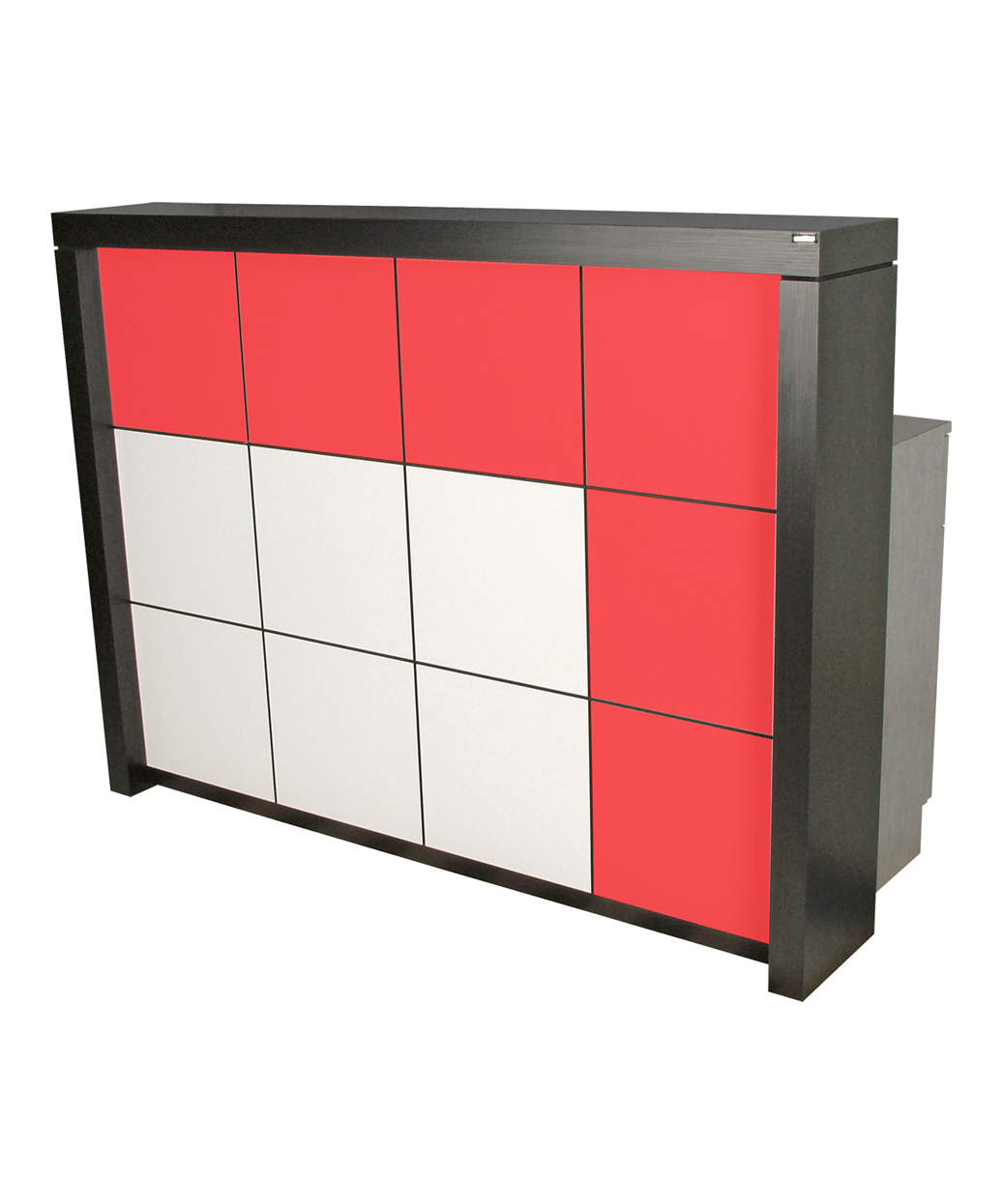 Collins Alta Reception Desk 602 with Geometric Design and Storage ...