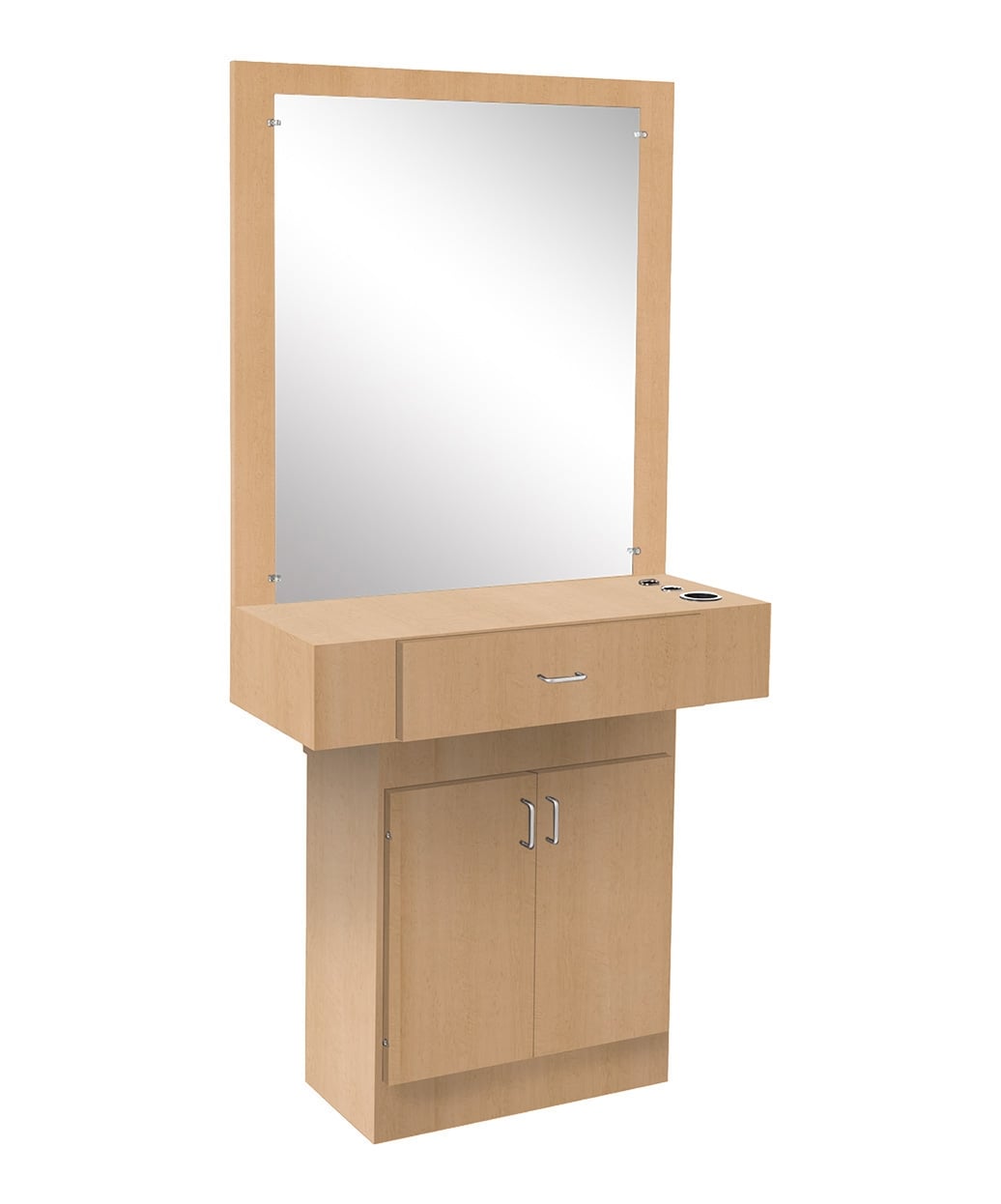 Econo Salon Styling Station with Mirror and Backboard for Professional ...