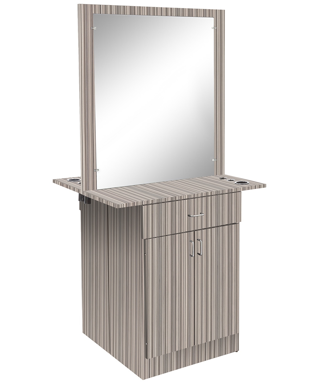 Miami Double Sided Salon Styling Station with Two 30 x 36 Mirrors For ...
