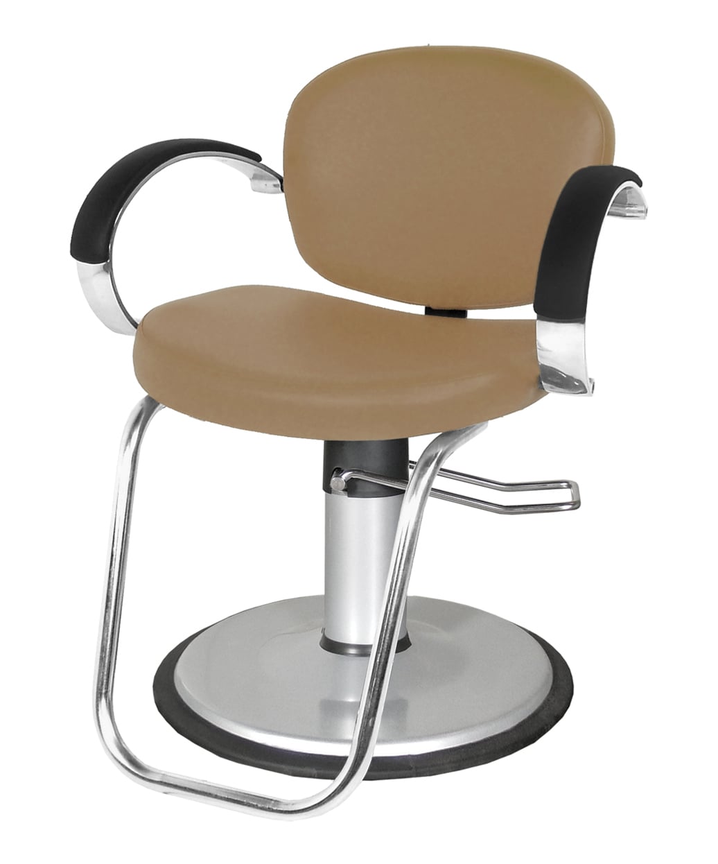 Collins Valenti 1300 Salon Styling Chair Brushed Silver With Hydraulic ...