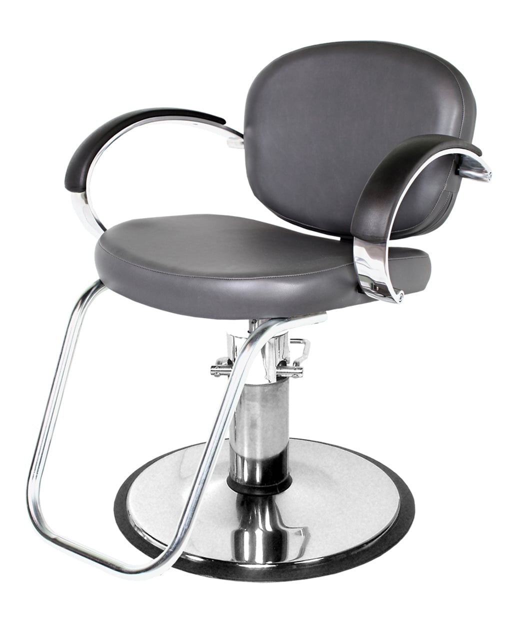 Collins Valenti 1300 Salon Styling Chair Brushed Silver With Hydraulic ...