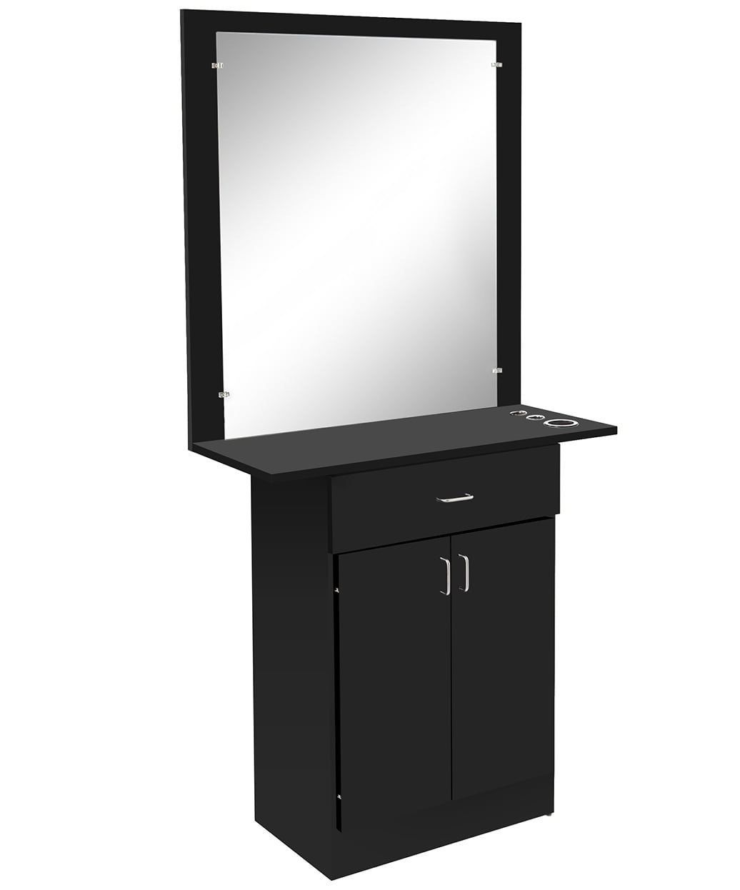 Miami Free-Standing Salon Styling Station with Mirror For Professional ...