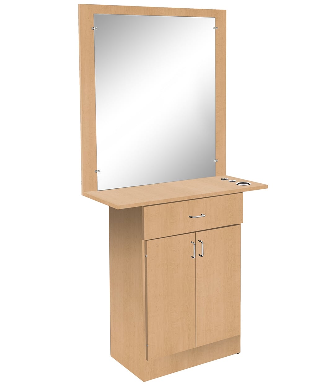 Miami Free-Standing Salon Styling Station with Mirror For Professional ...
