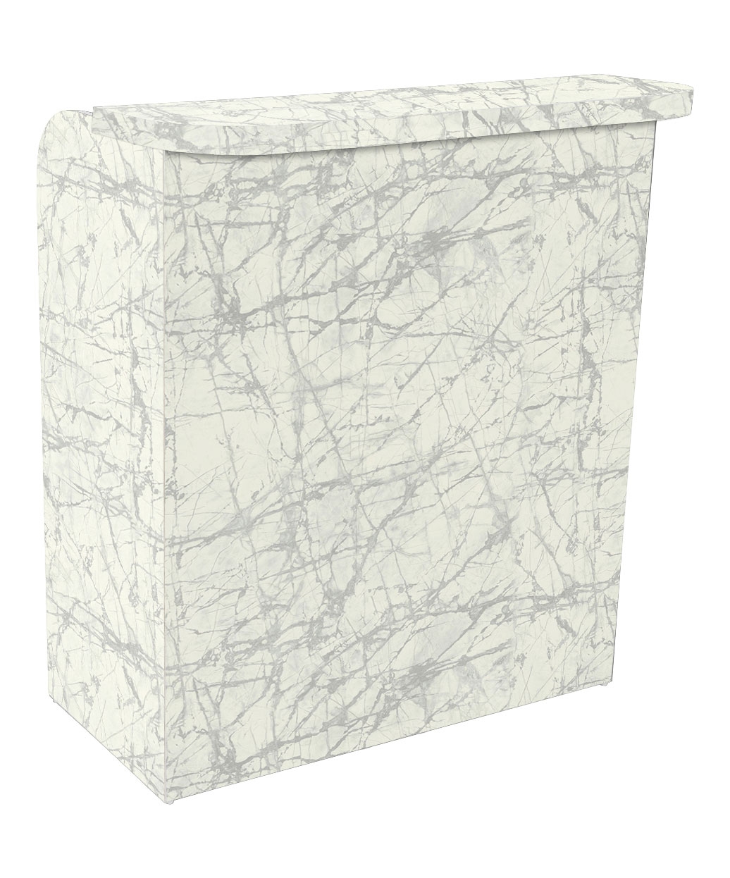Square Salon Reception Desk with 2 Storage Drawers Made in USA ...