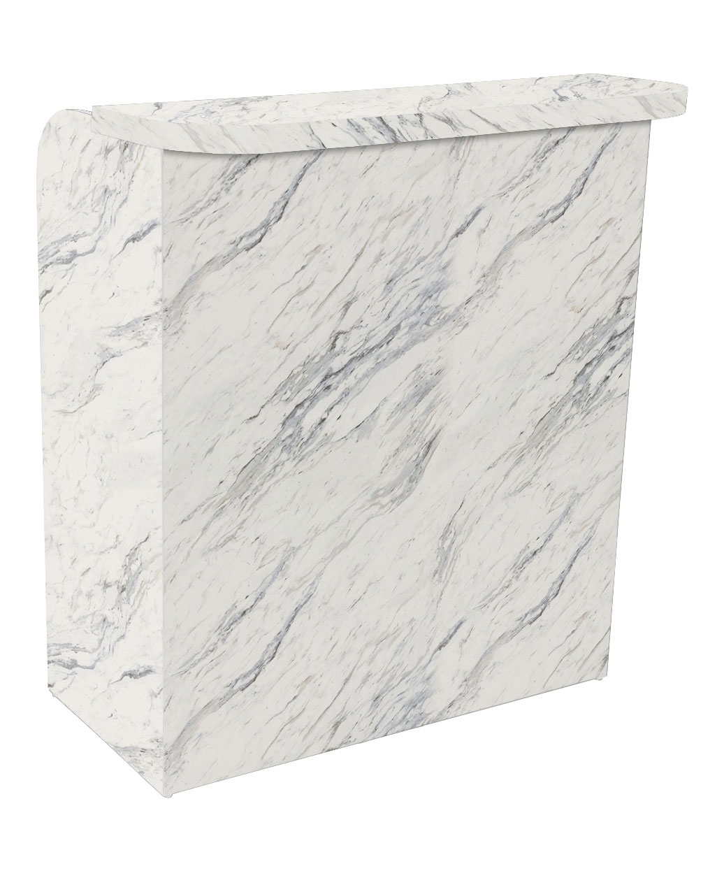 Square Salon Reception Desk with 2 Storage Drawers Made in USA ...