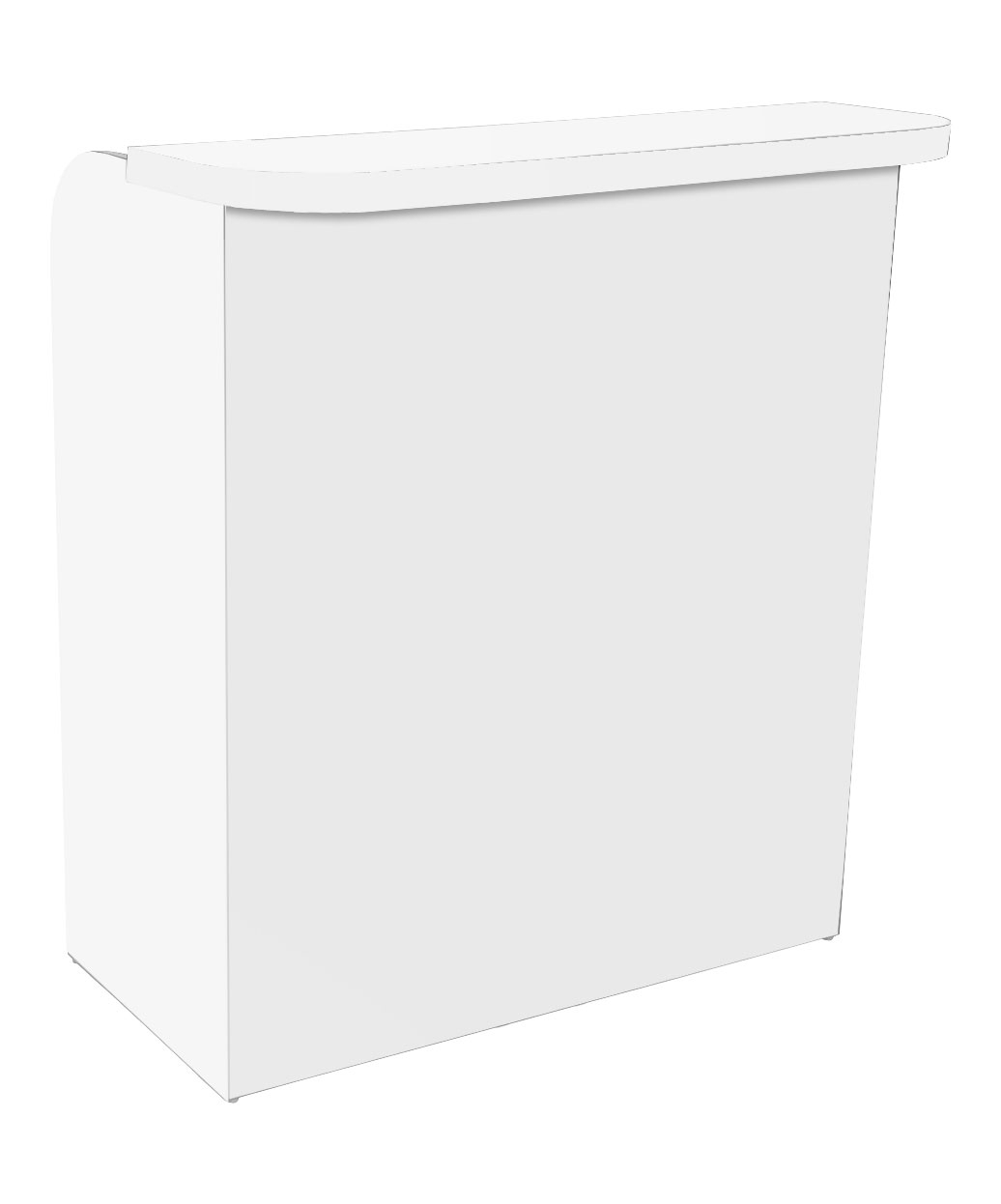 Square Salon Reception Desk with 2 Storage Drawers Made in USA ...