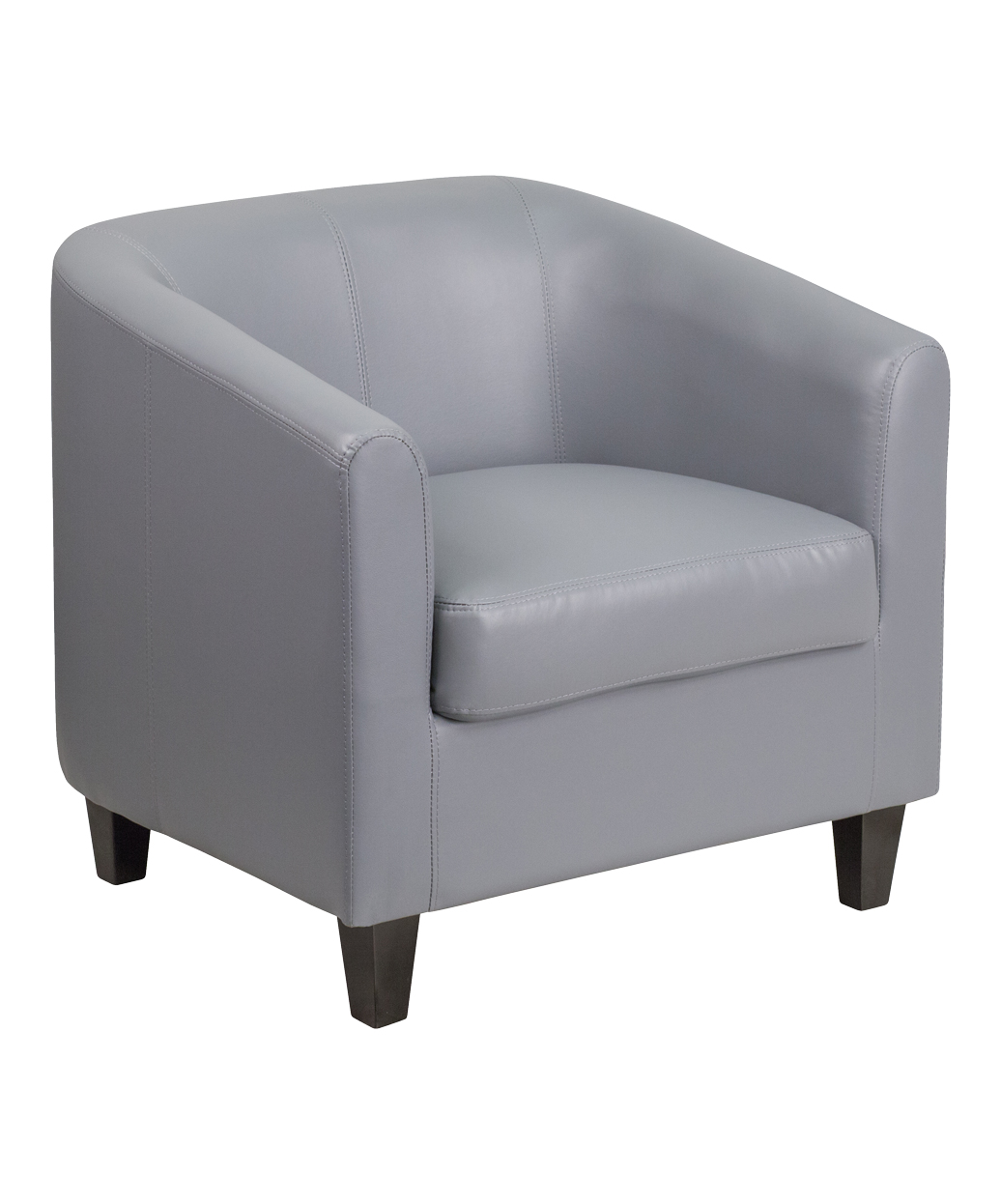 Leather Salon Reception Chair with Wood Legs Available in Black Brown ...