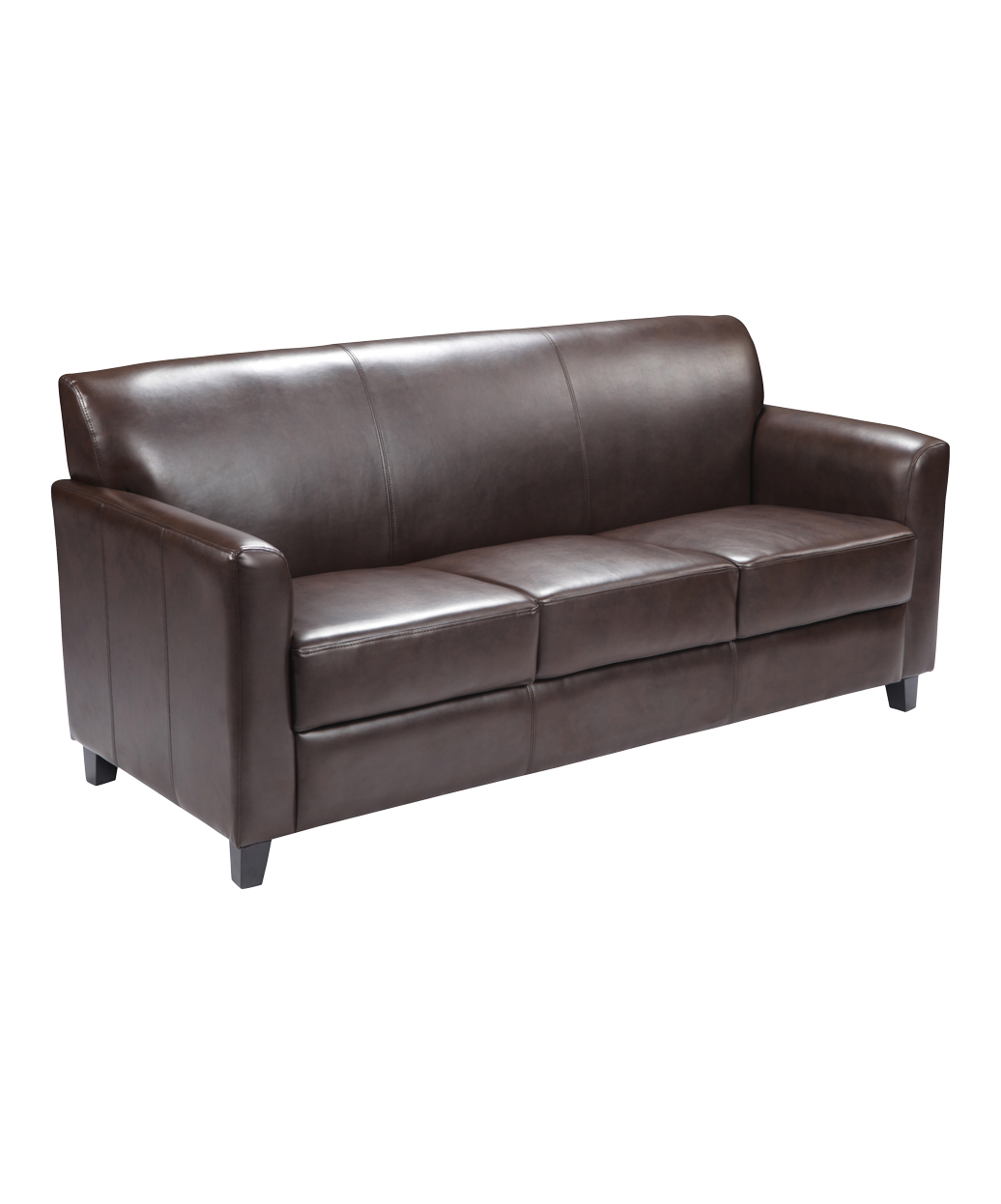 Diplomat Leather Salon Reception Sofa / Couch for Salon Waiting Room ...