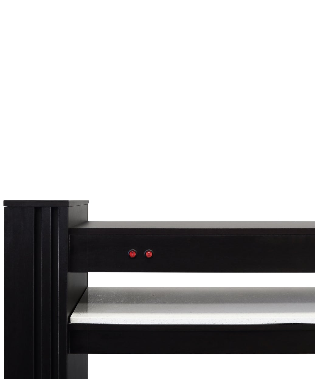 J&A Nail Drying Table / Desk with White Granite Top and Walnut Finish ...