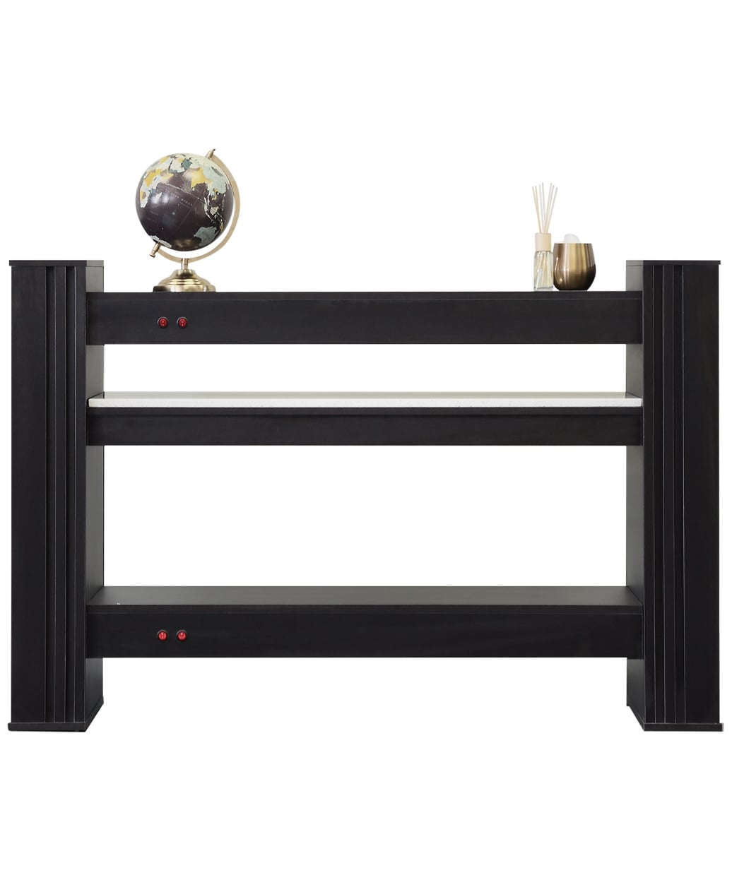 J&A Nail Drying Table / Desk with White Granite Top and Walnut Finish ...