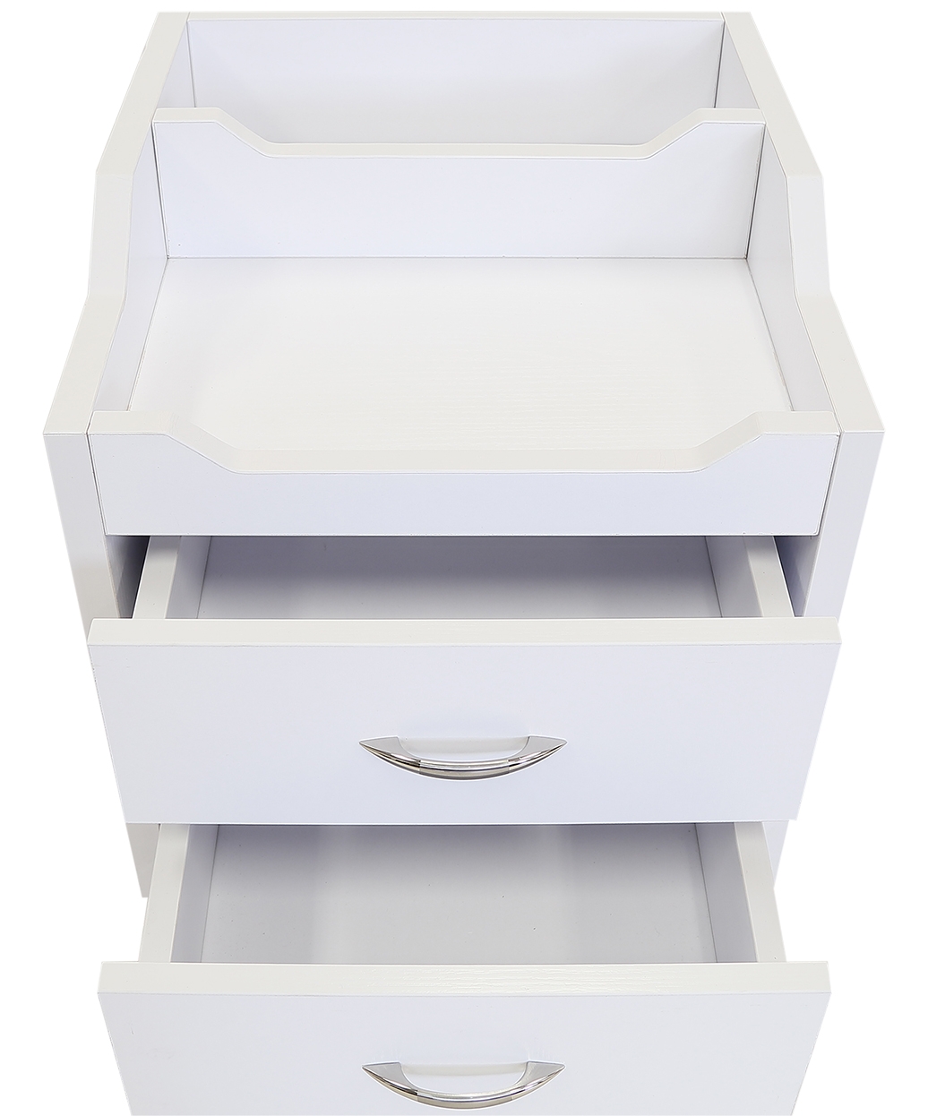 J&A Wood Top Pedicure Cart / Trolley with Wheels Storage and Work Top ...