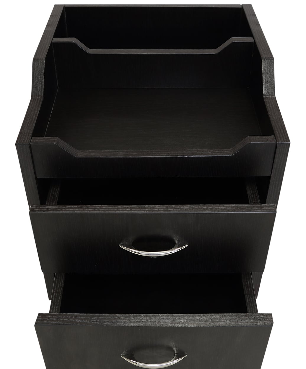 J&A Wood Top Pedicure Cart / Trolley with Wheels Storage and Work Top ...