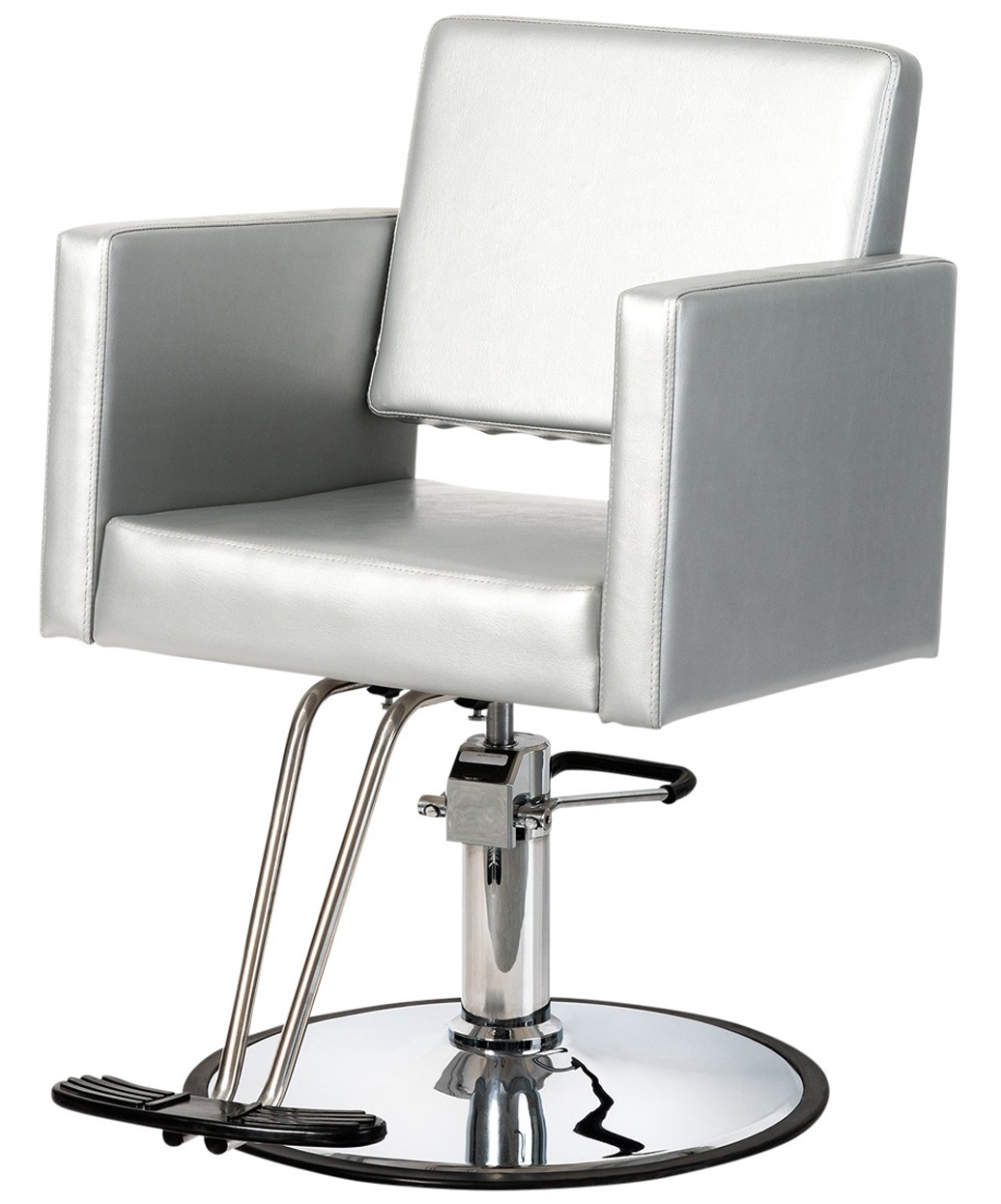 Argento Salon Styling Chair with Heavy Duty Frame Wide Seat Modern T ...