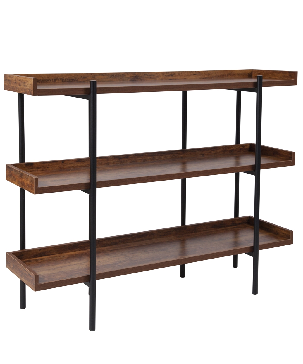 Monterey Salon Retail Display Shelving Unit With Rustic Design for ...