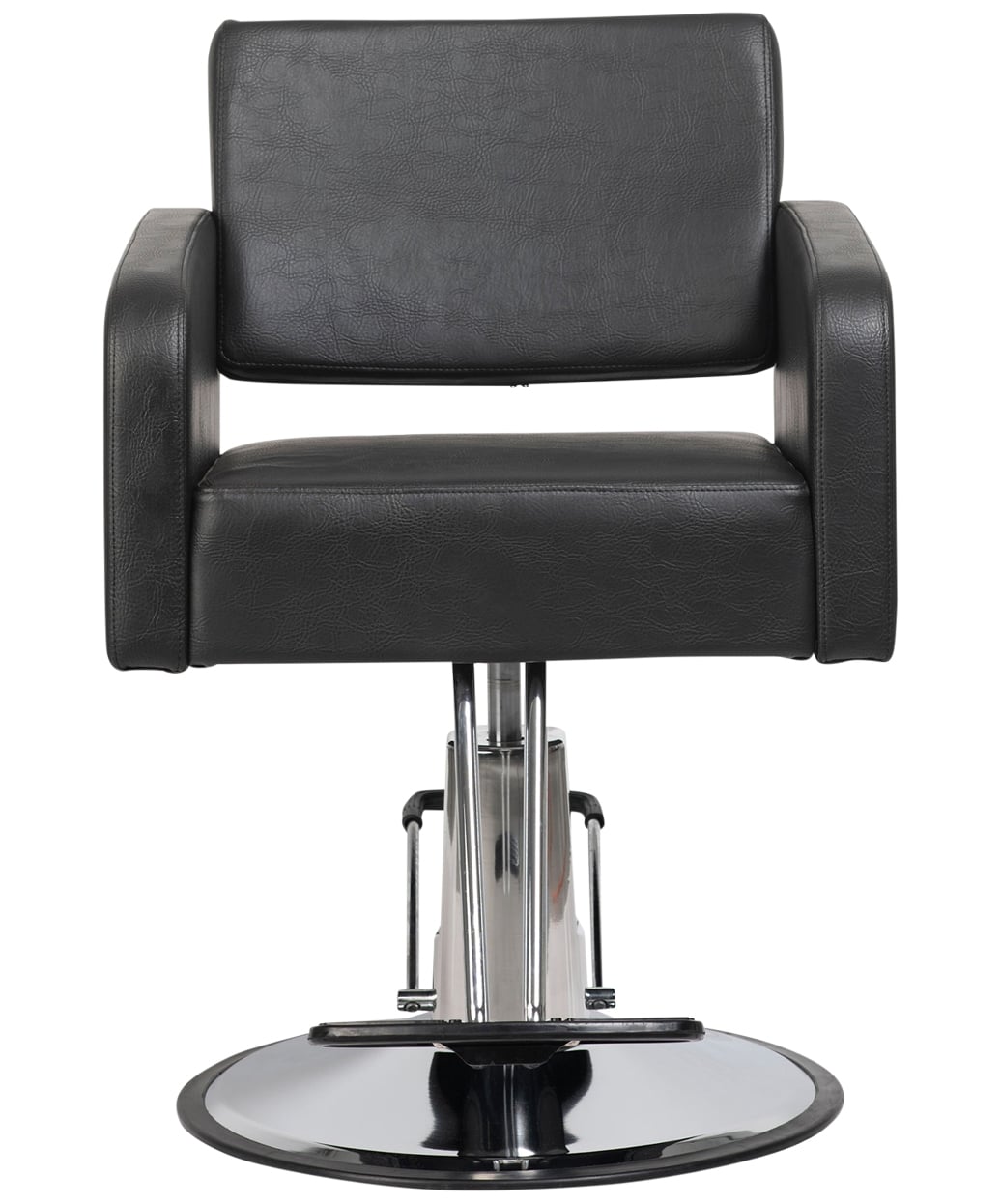 Shelby Salon Styling Chair with Rounded Arms & Lumbar Support, Black ...