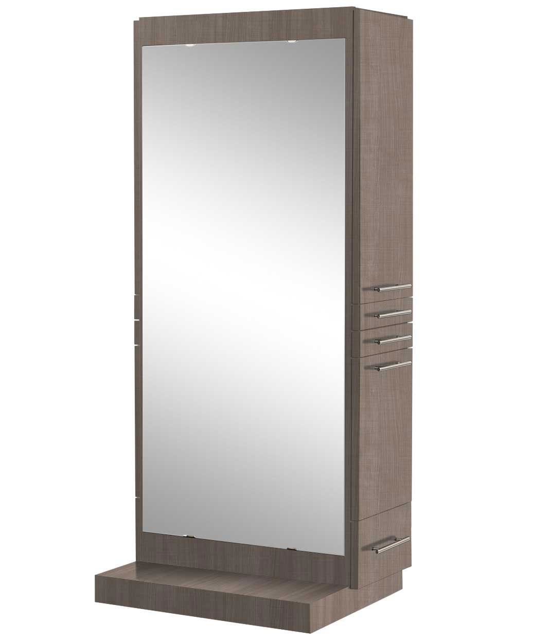 Omni Salon Styling Station with Mobile Base and 60 Full Length Mirror ...