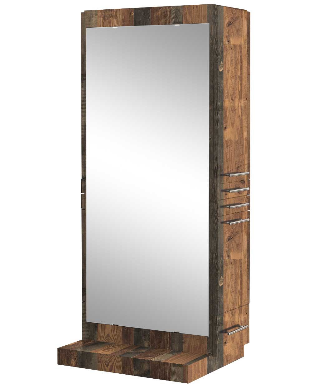 Omni Salon Styling Station with Mobile Base and 60 Full Length Mirror ...