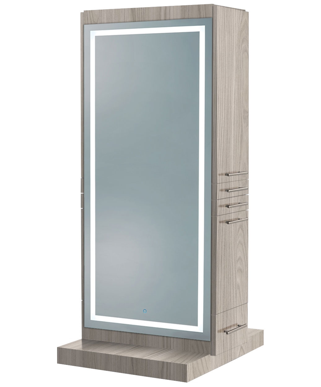 Zeus Double Sided Styling Station with Wheeled Mobile Base and LED ...