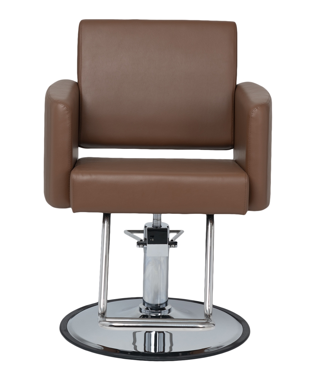 Cammelo Salon Styling Chair with Rich Camel Color Open Back Chic Modern ...