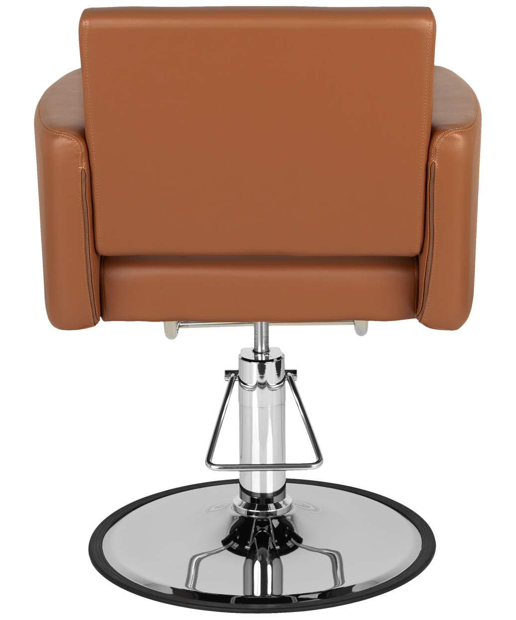Cammelo Salon Styling Chair with Rich Camel Color Open Back Chic Modern ...
