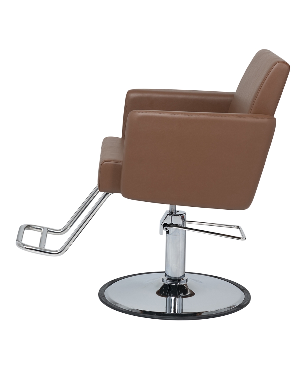 Cammelo Salon Styling Chair with Rich Camel Color Open Back Chic Modern ...