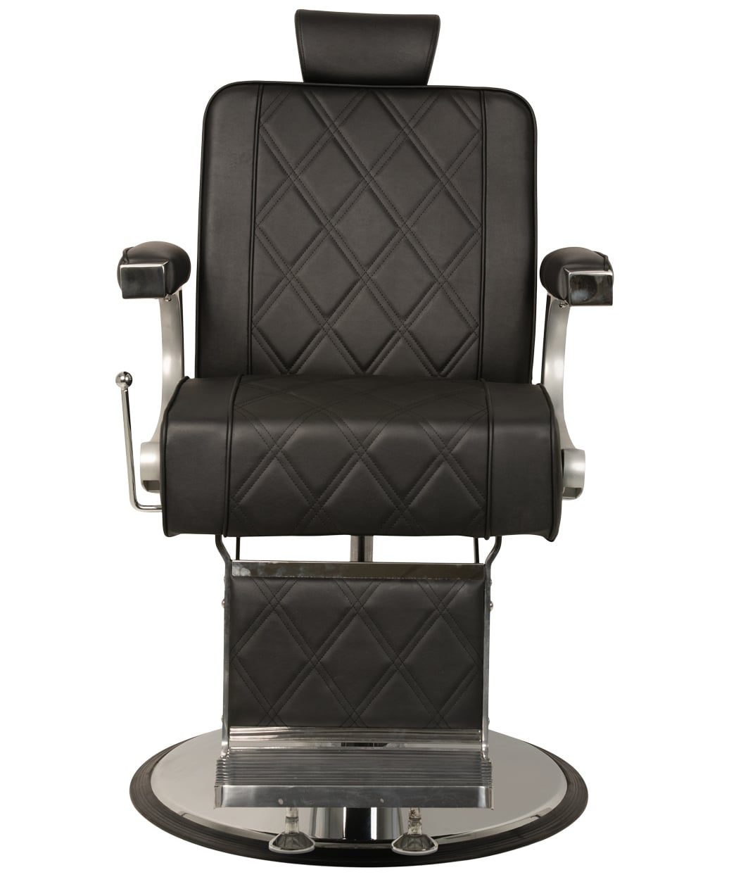 Maddox Professional Barber Chair with Detailed Diamond Pattern Vinyl ...