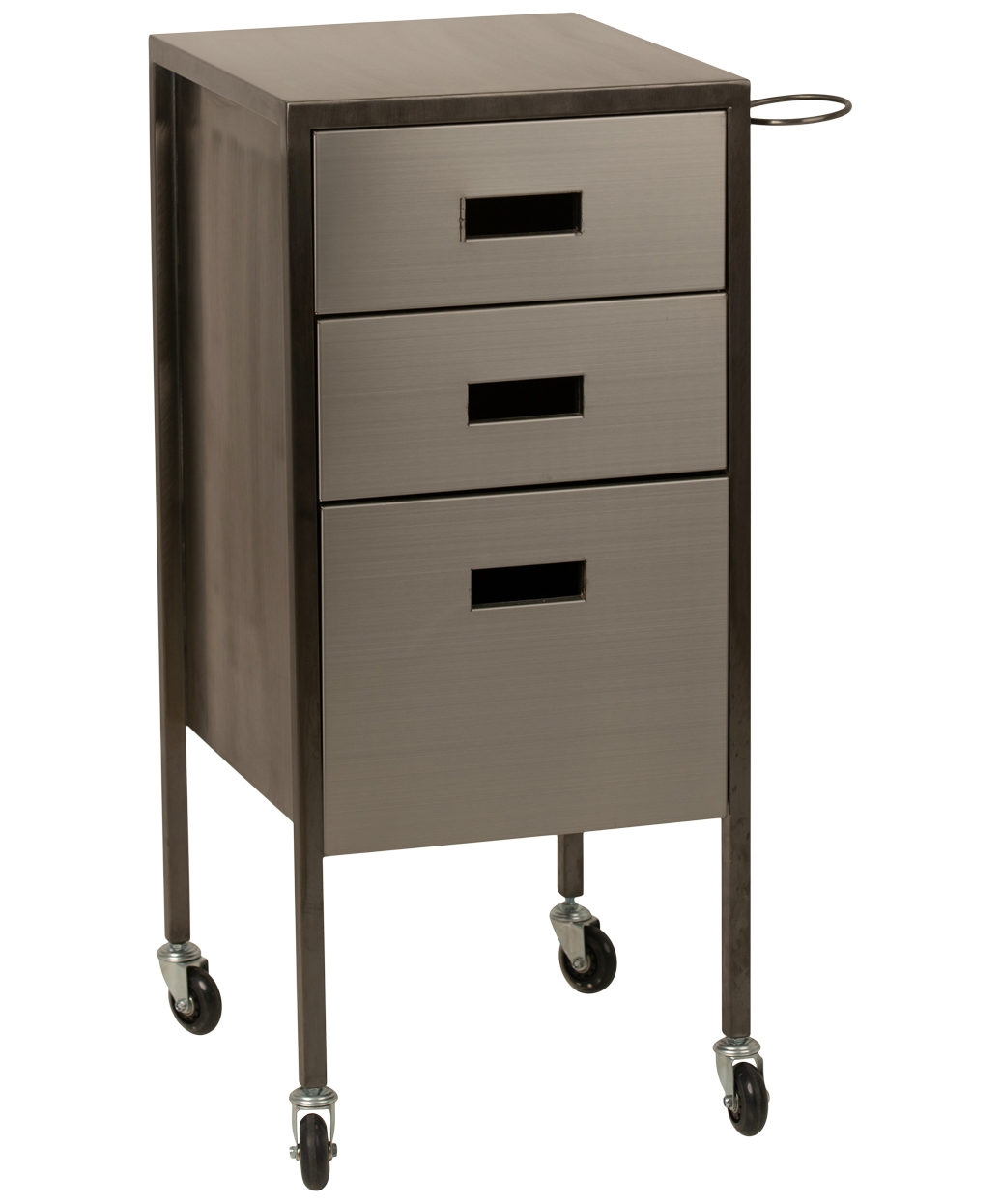 Electra Metallic Finish Portable Styling Trolley Cart Storage Styling ...