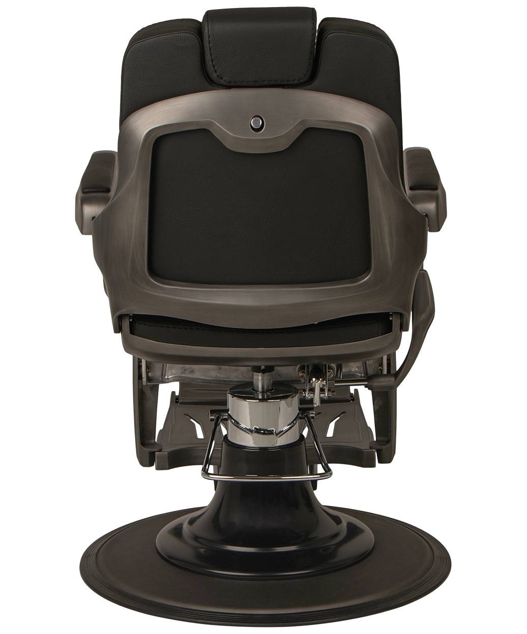 Futura Heavy Duty Professional Barber Chair with Brushed Metal Finish ...