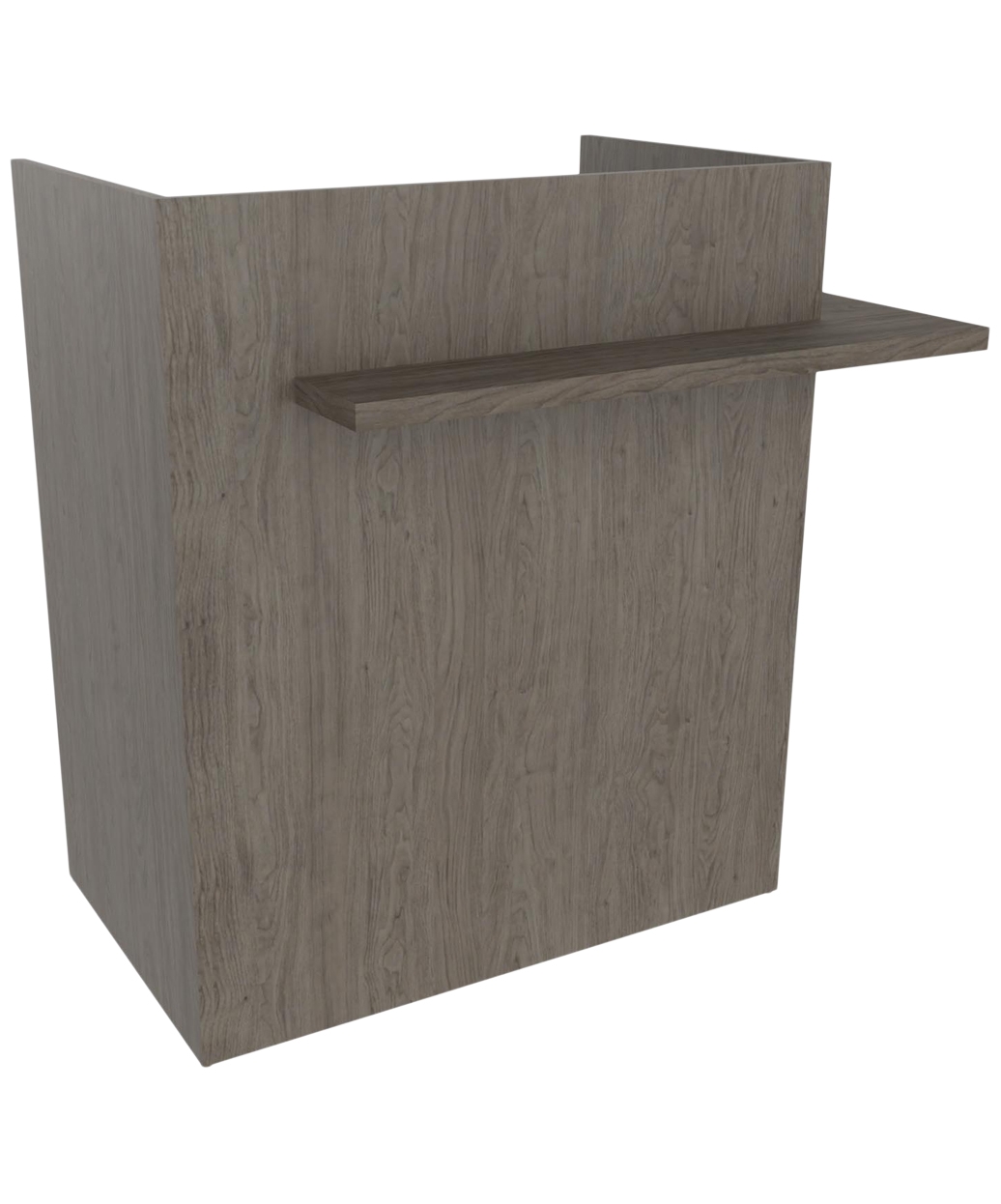 Collins Finley Salon Reception Desk with Ledge E1162 w/ Customer Ledge ...
