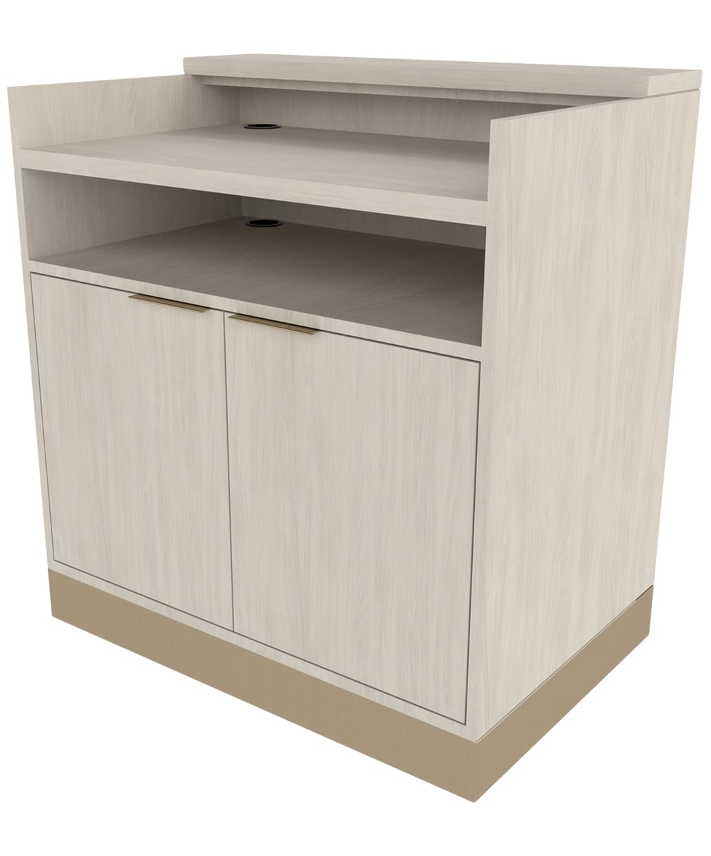 Collins Nico 36 Concierge Desk with LED Light and Metal Toe Kick E1165P ...