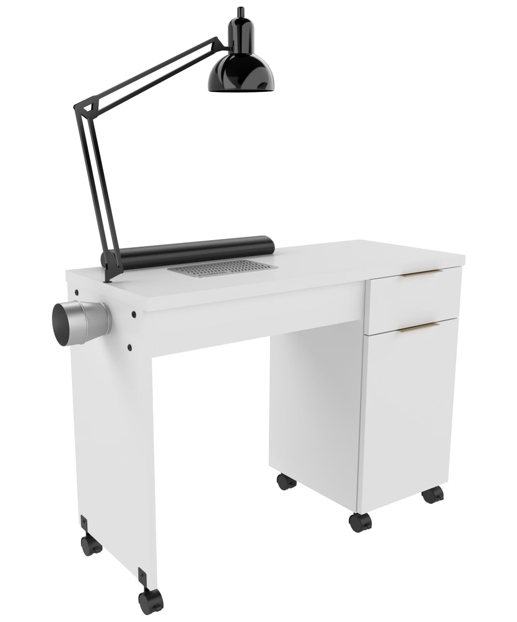 Collins Essentials Nail Table E1152 Manicure Table on Locking Casters w ...