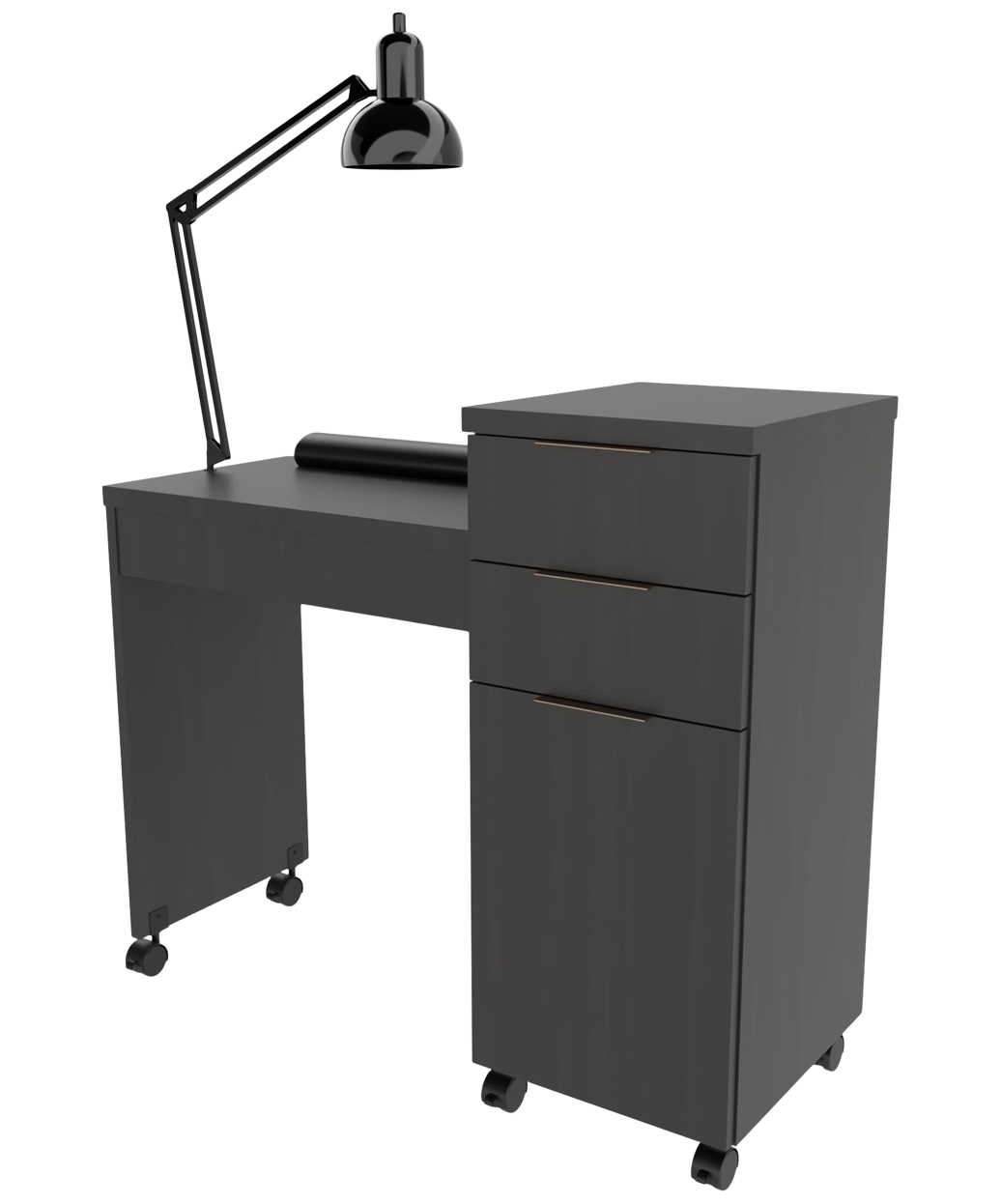 Collins Essentials Tall Nail Table E1153 Manicure Table on Locking ...